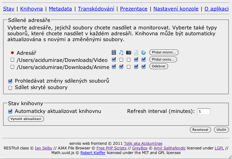 Serviio • View topic - Web UI in PHP